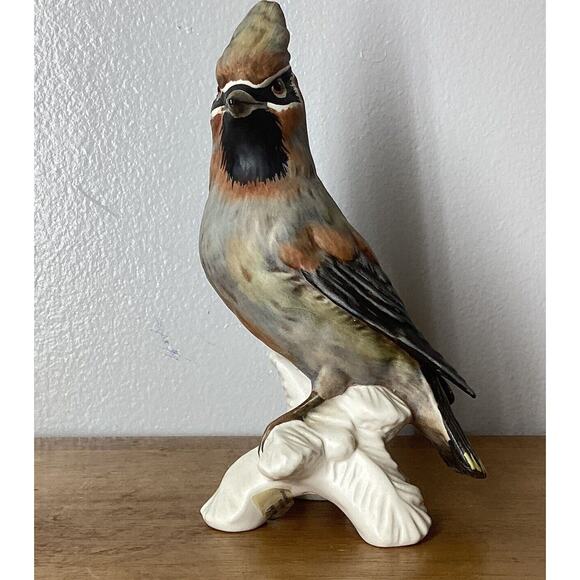 Goebel | Accents | Goebel Porcelain Cedar Waxwing Bird Figurine West ...